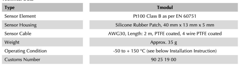 Cảm biến đo nhiệt độ tấm_pin_Module_Temperature_Sensor_IMT_Solar
