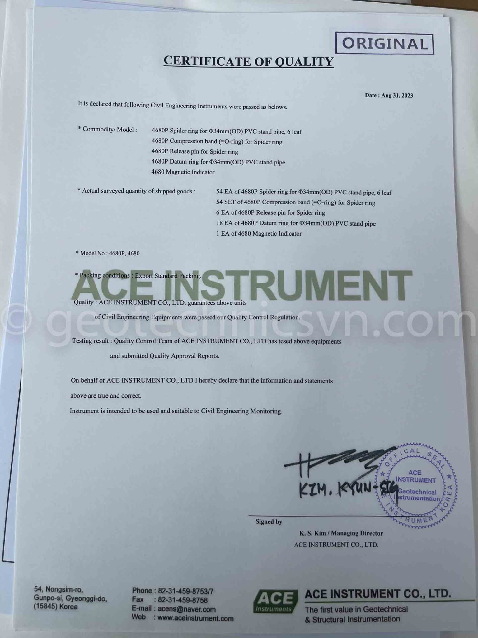 Đo lún bằng nam châm từ_tính_Magnetic_Extensometer_ACE